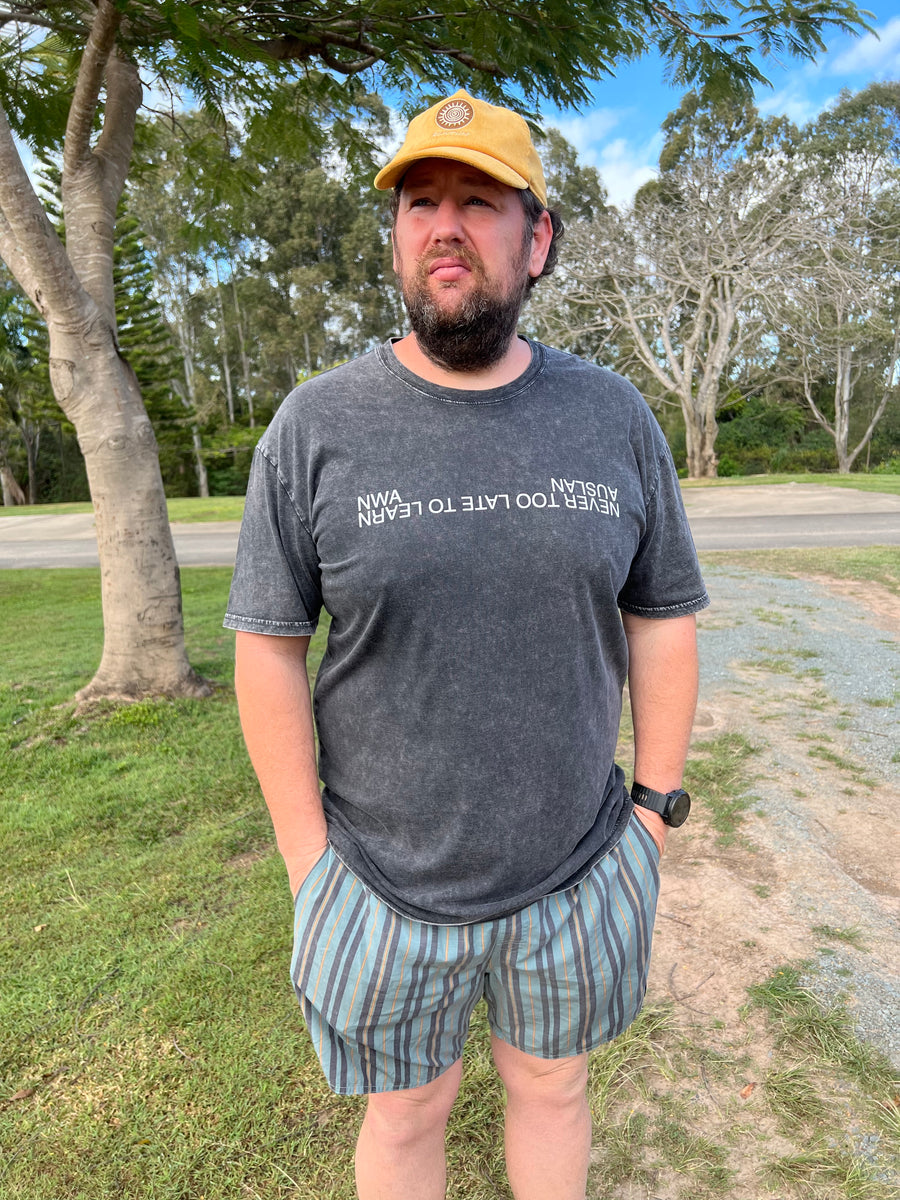 Never too late to learn Auslan Unisex shirts – No Wasted Auslan